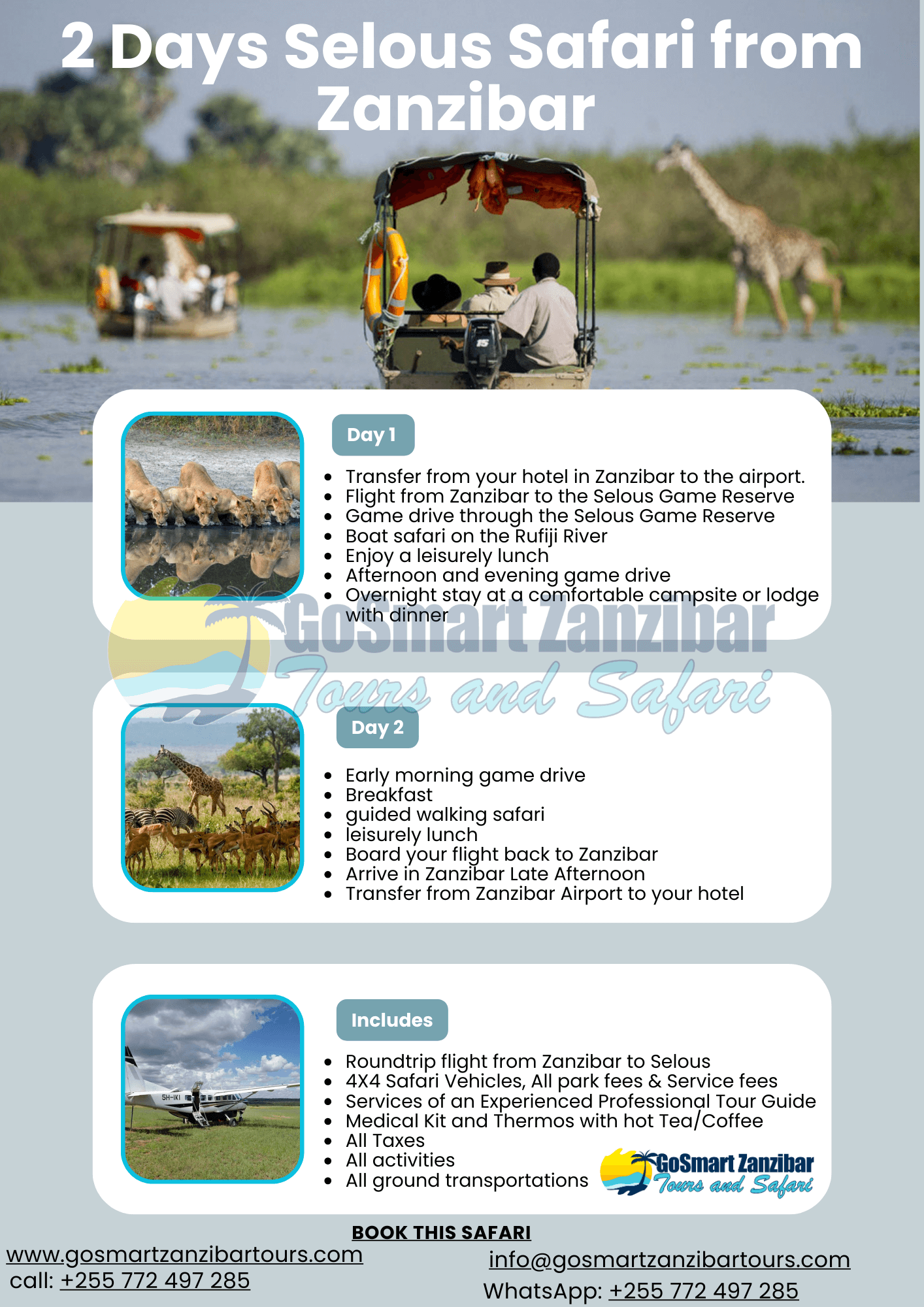 2004 Safari Zanzibar Brochure 1