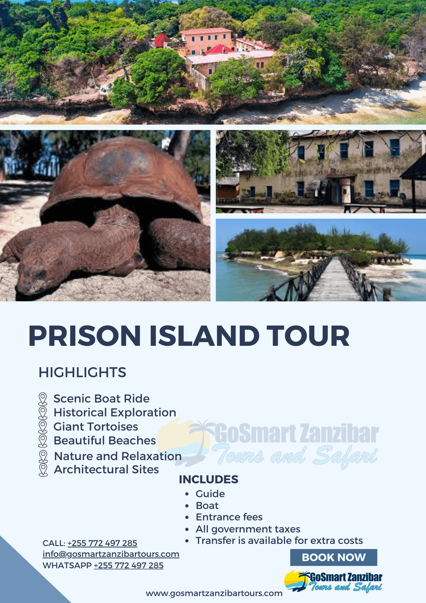 Prison Island Zanzibar Tour 2026 | Half-Day Boat Trip | Book Now