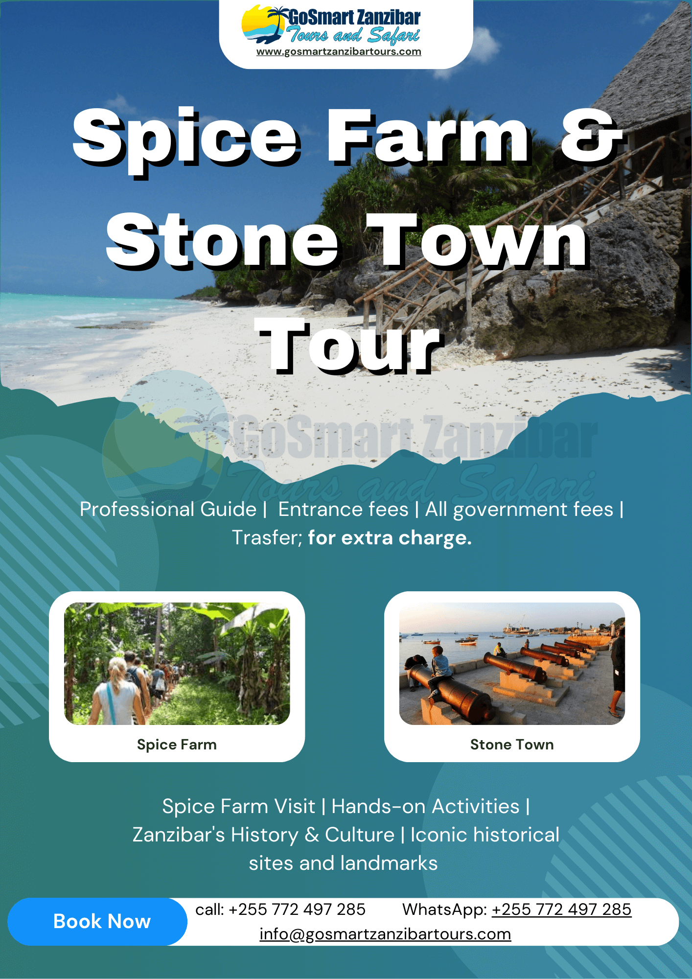 Spice Farm & Stone Town Tour | Zanzibar Excursions