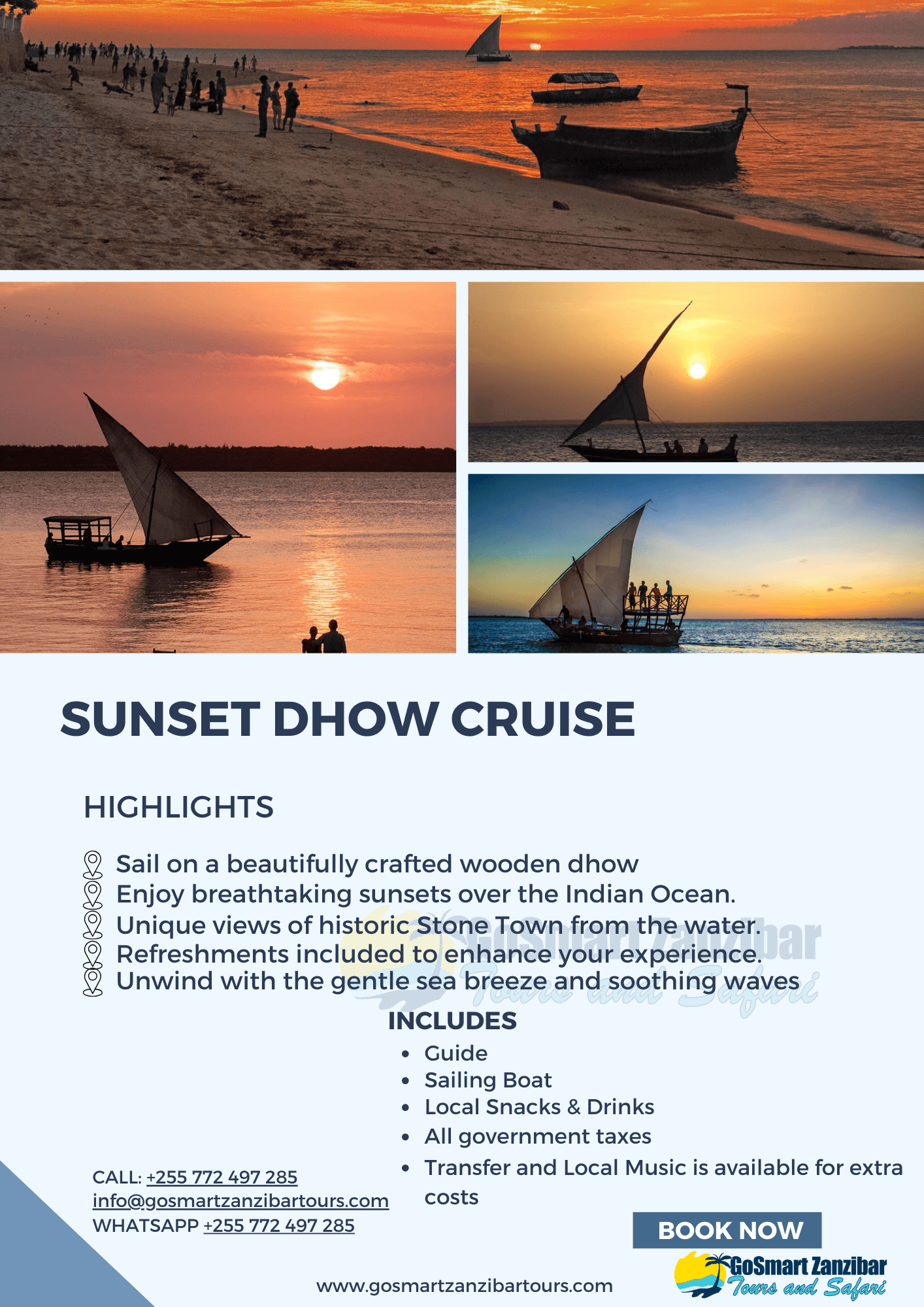 Sunset Dhow Cruise Zanzibar | Book Tour