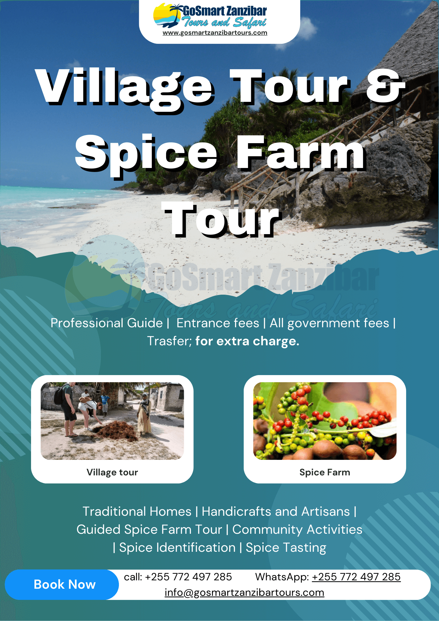 Village Tour & Spice Farm Tour | Zanzibar Excursions