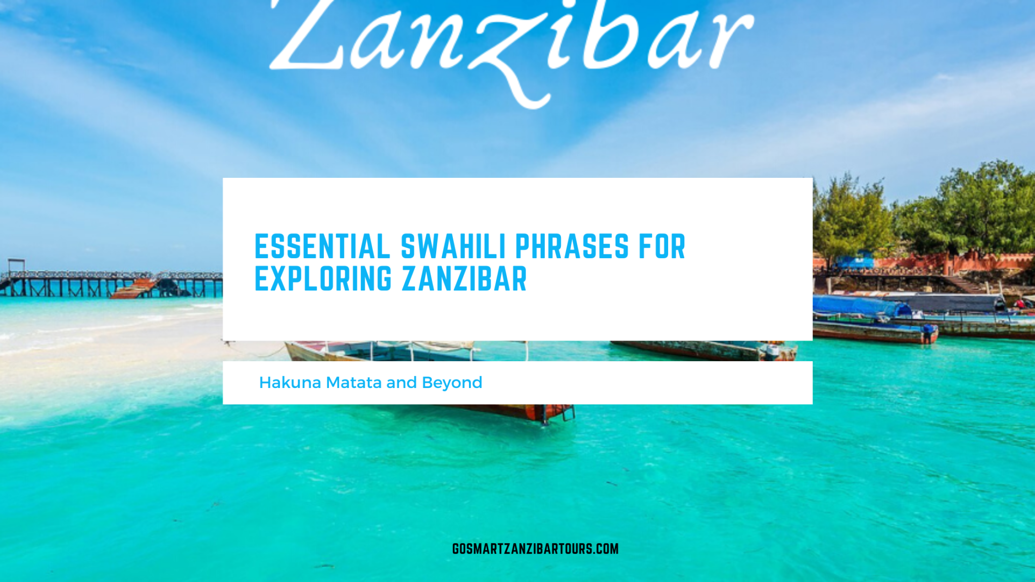 100+ Essential Swahili Phrases For Exploring Zanzibar: Hakuna Matata ...
